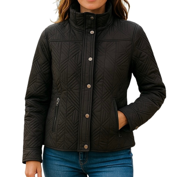 Weatherproof | Jackets & Coats | Weatherproof Black Quilted Puffer ...